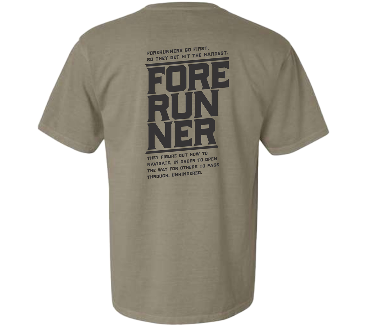 New Forerunner | KHAKI Comfort Color Tee – FSC Apparel